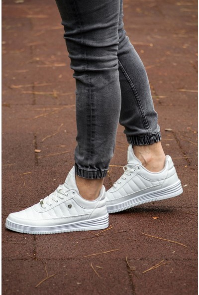 L.A Polo 07 Beyaz Beyaz Unisex Erkek Spor Ayakkabı