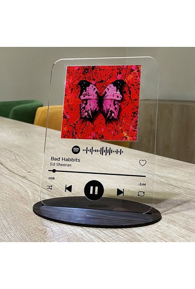 Sesli Çerçevem Kişiye Özel Spotify Pleksi Spotify Barkodlu Plak 13X18 cm Sesli Çerçevem Kişiye Özel Spotify Pleksi Spotify Barkodlu Plak 13X18 cm