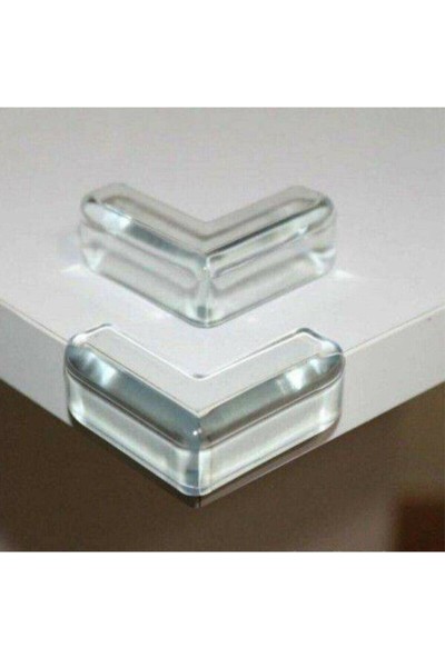 Pratik Mağazam Çocuk Emniyet 4'lü Köşe Koruyucu Bebek Köşe Kilidi Masa Köşe