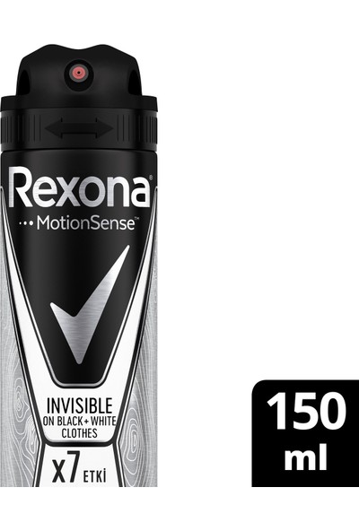 Rexona Men Erkek Anti-Perspirant Sprey Deodorant Invisible Black White Ter Kokusuna Karşı Koruma 150 ML Rexona Men Erkek Anti-Perspirant Sprey Deodorant Invisible Black White Ter Kokusuna Karşı Koruma 150 ML