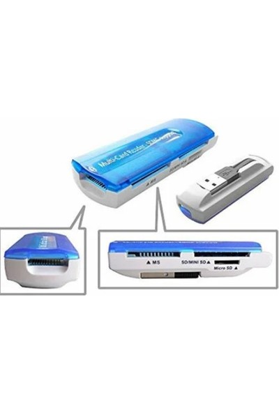 Tekno İstanbul Çoklu Hafıza Kart Okuyucu Card Reader Micro Sd Tekno İstanbul Çoklu Hafıza Kart Okuyucu Card Reader Micro Sd
