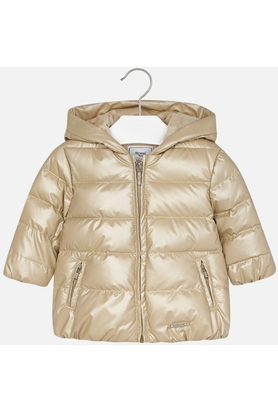Mayoral 2420 Kız Bebek Şişme Mont Bej 6 Ay
