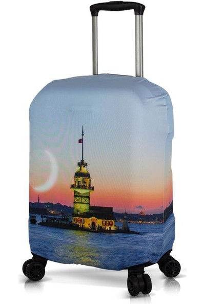 Bavyera Valiz Koruyucu Kılıf Çizilmeyi Kirlenmeyi Önler Kız Kulesi Kabin S Bavyera Valiz Koruyucu Kılıf Çizilmeyi Kirlenmeyi Önler Kız Kulesi Kabin S