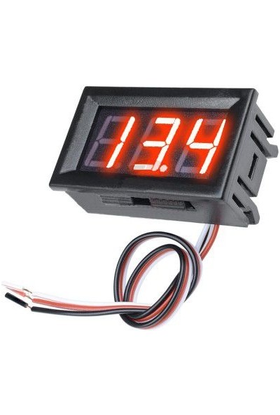 Cnl Pano Tipi Dijital Voltmetre Dc 0 30V Kırmızı LED Panel Akü Oto Gerilim Ölçer Avometre Cnl Pano Tipi Dijital Voltmetre Dc 0 30V Kırmızı LED Panel Akü Oto Gerilim Ölçer Avometre