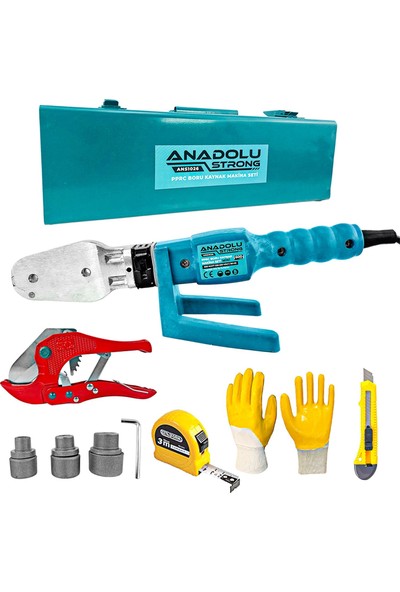 Anadolu Strong Anadolustrong ANS1026 Pprc Boru Kaynak Mini Makine Seti 3metre Eldiven ve Falçata Anadolu Strong Anadolustrong ANS1026 Pprc Boru Kaynak Mini Makine Seti 3metre Eldiven ve Falçata