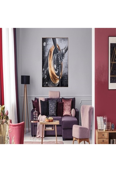 Tablo Life Uçak Pervanesi - Yağlı Boya Dokulu Tablo