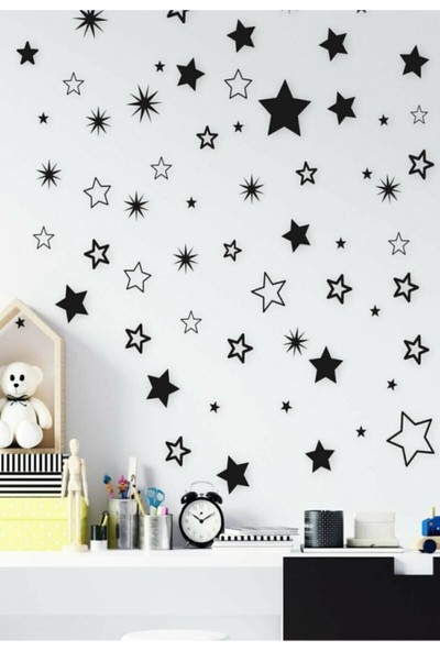 Dekolive Süslü Yıldızlar Çocuk Odası Duvar Kapı 3-4-5 cm (110 Adet)Sticker Dekolive Süslü Yıldızlar Çocuk Odası Duvar Kapı 3-4-5 cm (110 Adet)Sticker