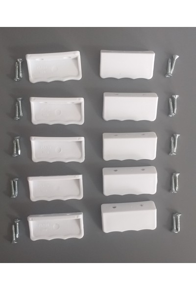 Sineklik Aksesuarı - 17x25 Sineklik Kulp 10'lu Beyaz Sineklik Aksesuarı - 17x25 Sineklik Kulp 10'lu Beyaz