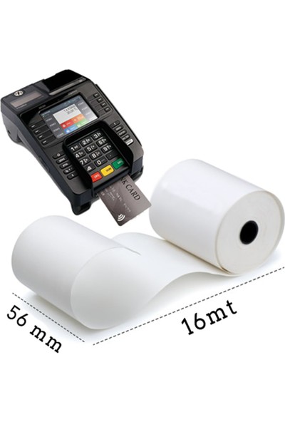 Erka Termal Yazarkasa Pos Rulosu 100 Adet 10 Paket 56X16 Erka Termal Yazarkasa Pos Rulosu 100 Adet 10 Paket 56X16