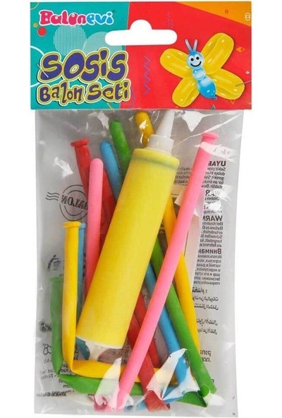 Balonevi Sosis Balon Seti