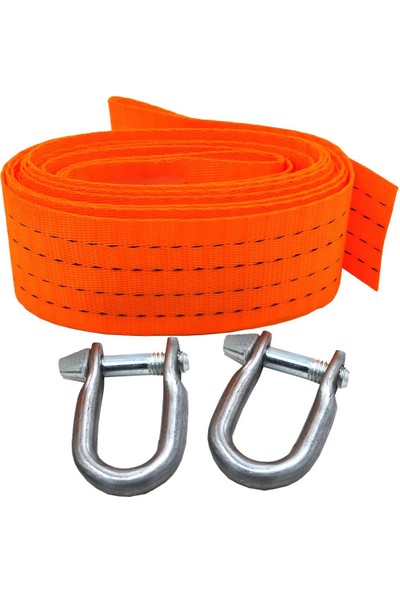 Team Car Oto Çekme Halatı Bez Reflektif Turuncu 3 m 3 Ton