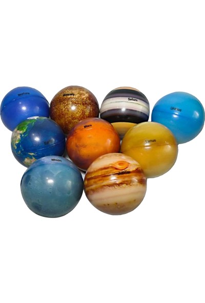 Nanstore Gezegen Desenli Zıp Zıp Top (Yurt Dışından)