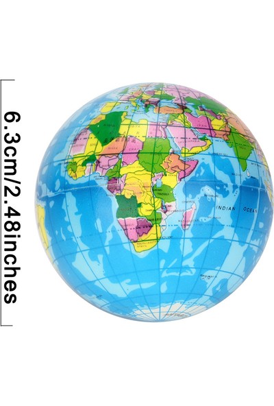 Nanstore 2 Adet Stres Giderici Dünya Haritası Topu (Yurt Dışından)