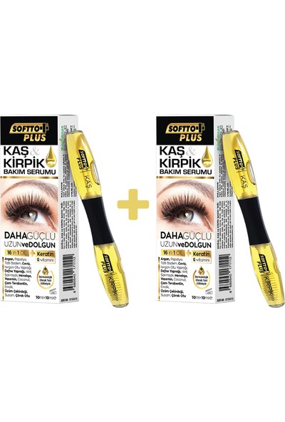 Softto Plus 2'li Kaş Kirpik Serumu Softto Plus 2'li Kaş Kirpik Serumu