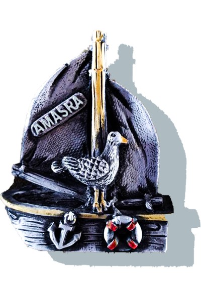 Tumbled Workshop Amasra Magnet Buzdolabı Süsü Hediyelik Dekoratif Eşya