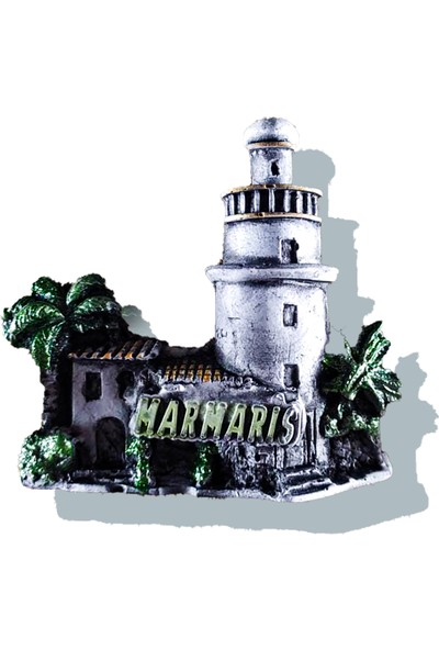 Tumbled Workshop Marmaris Magnet Buzdolabı Süsü Hediyelik Dekoratif Eşya