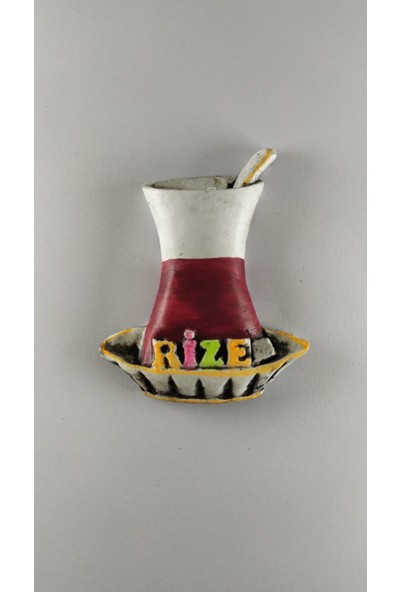 Tumbled Workshop Rize Magnet Buzdolabı Süsü Hediyelik Dekoratif Eşya