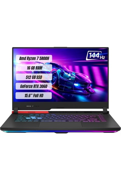 Asus Rog Strix G15 G513QM-HN011 Amd Ryzen 7 5800H 16 GB 512 GB SSD RTX3060 144 Hz Freedos 15.6 Asus Rog Strix G15 G513QM-HN011 Amd Ryzen 7 5800H 16 GB 512 GB SSD RTX3060 144 Hz Freedos 15.6