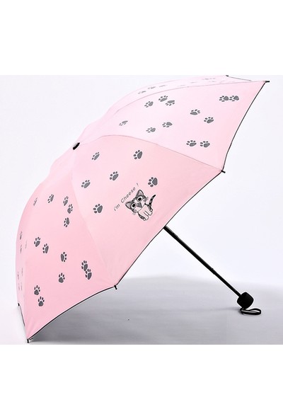 Zsykd Karikatür Güneş Kremi Vinil Küçük Taze Katlanır Şemsiye (Pembe) (Yurt Dışından) Zsykd Karikatür Güneş Kremi Vinil Küçük Taze Katlanır Şemsiye (Pembe) (Yurt Dışından)