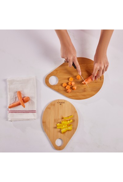 Karaca Damla 2li Kesme Tahtası