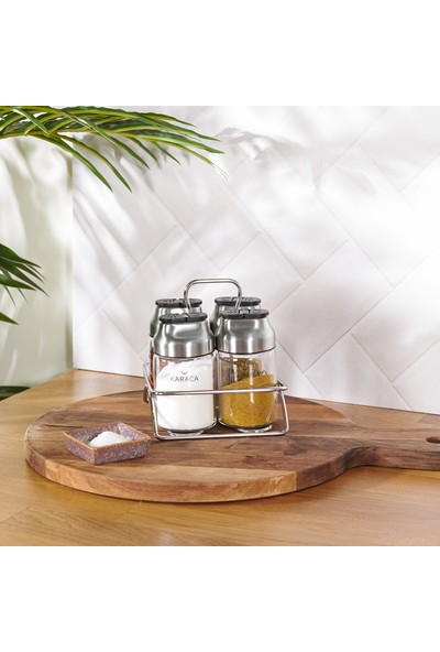 Karaca Dimple Steel 5 Parça Baharat Takımı