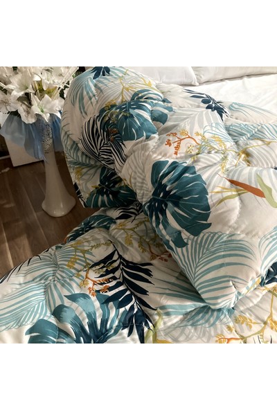 Palmiye El Sarması Tek Kişilik Uyku Seti Lüks Ranforce Kumaş Palmiye El Sarması Tek Kişilik Uyku Seti Lüks Ranforce Kumaş