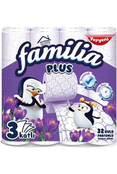 Familia Plus 3 Katlı Parfümlü Tuvalet Kağıdı 32'li Familia Plus 3 Katlı Parfümlü Tuvalet Kağıdı 32'li