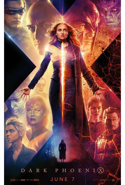Aktuel Accessories Dark Phoenix (2019) 50 x 70 Poster Maılboxer