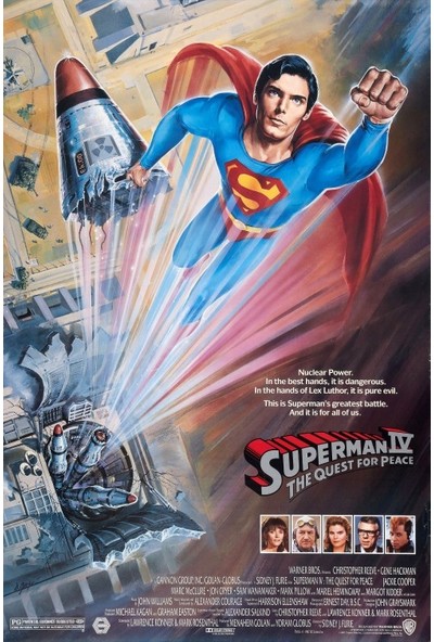 Aktuel Accessories Superman Iv The Quest For Peace (1987) 50 x 70 Poster Johnmoon