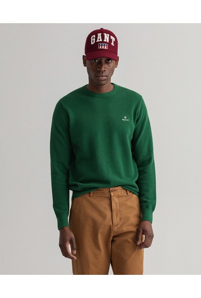 Gant Erkek Yeşil Bisiklet Yaka Triko 8030521.338