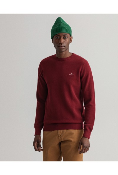 Gant Erkek Kırmızı Bisiklet Yaka Triko 8030521.604