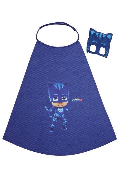 Online Çarşım Pjmasks Pijamaskeliler Kedi Çocuk Pelerin ve Maskesi