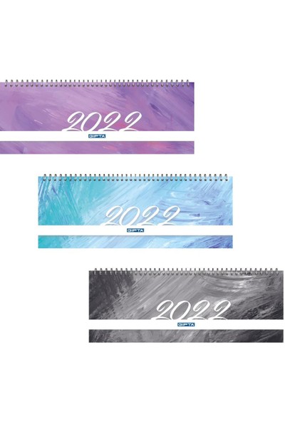 Gıpta 2022 Haftalık Spiralli Masa Takvimi 12 x 33 cm 3'lü Gıpta 2022 Haftalık Spiralli Masa Takvimi 12 x 33 cm 3'lü