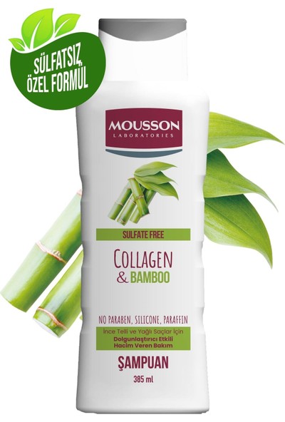 Mousson Kolajen ve Bambu Içeren Yoğunlaştırıcı Hacim Veren Saç Bakım Şampuanı 385 ml