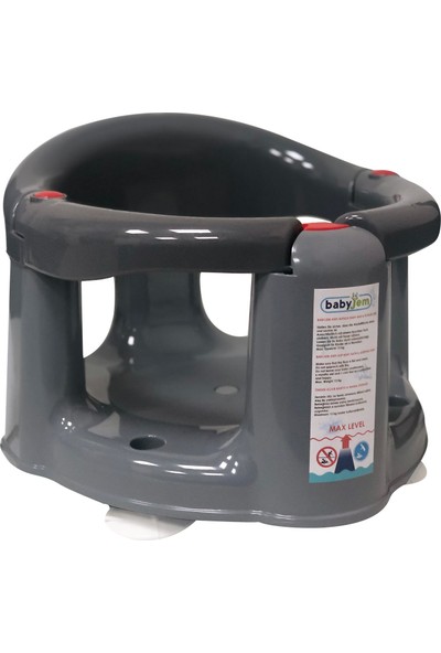Babyjem Önden Açılır Banyo & Mama Oturağı Antrasit