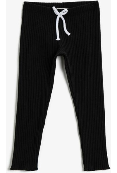 Koton Kız Çocuk Fitilli Tayt Önden Bağlamalı