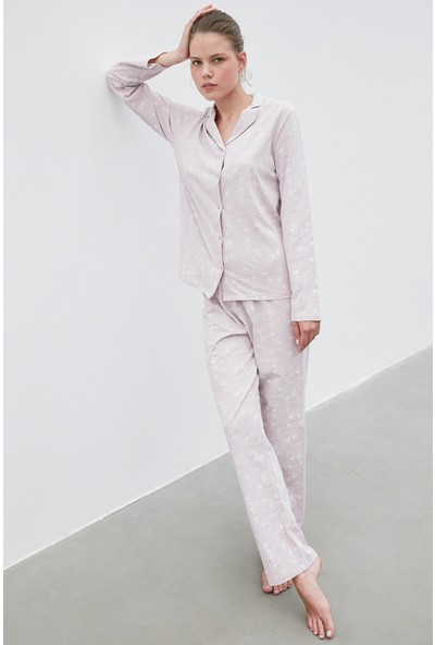 Penti Lila Relax Lilac Lotus Gömlek Pantolon Takım Penti Lila Relax Lilac Lotus Gömlek Pantolon Takım