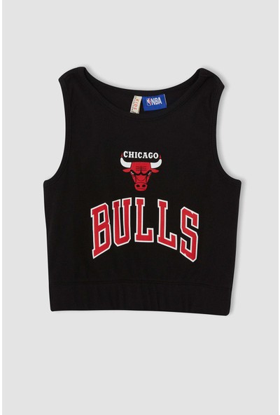 DeFacto Kız Çocuk Chicago Bulls Lisanslı Crop Bisiklet Yaka Atlet V4161A621Au DeFacto Kız Çocuk Chicago Bulls Lisanslı Crop Bisiklet Yaka Atlet V4161A621Au