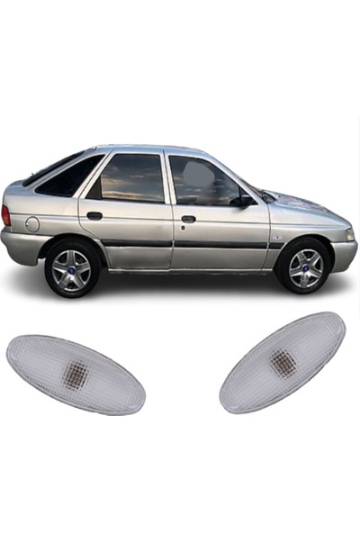 CRN Ford Escort Çamurluk Sinyal Lambası Sağ ve Sol 2 Adet Beyaz CRN Ford Escort Çamurluk Sinyal Lambası Sağ ve Sol 2 Adet Beyaz