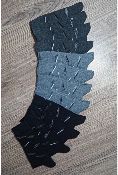 Black Arden Socks Quality 12 Li 40-44 Numara Uzun Erkek Çorap