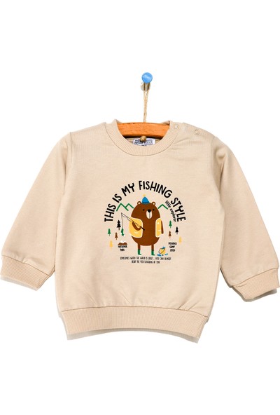 Hello Baby Basic Baskılı Sweatshirt