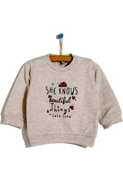 Hello Baby Basic Baskılı Sweatshirt