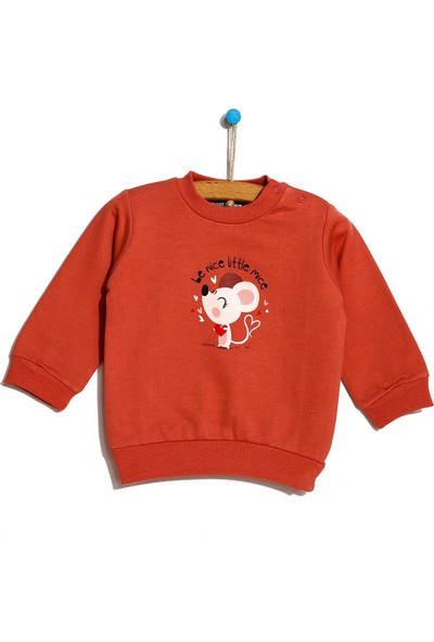 Hello Baby Basic Baskılı Sweatshirt