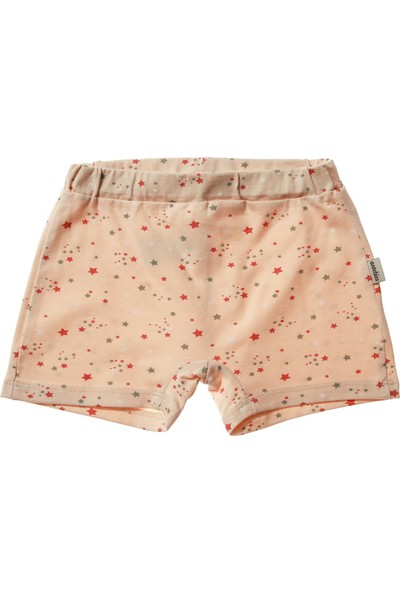Antebies Yenidoğan Organik Somon Yıldız Şort