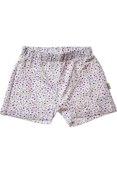 Antebies Yenidoğan Organik Çiçek Desen Şort
