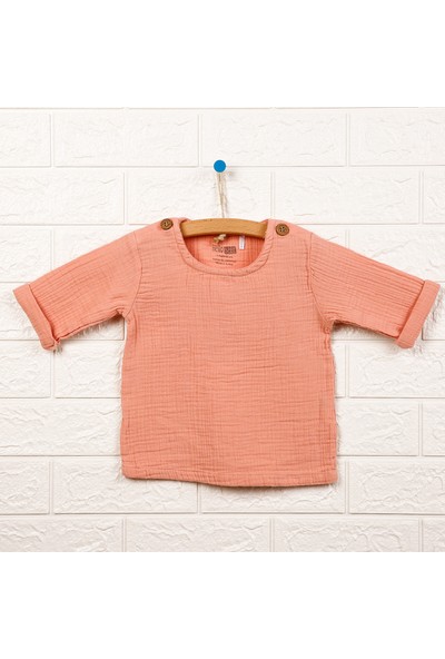 Hello Baby Basic Müslin Gömlek