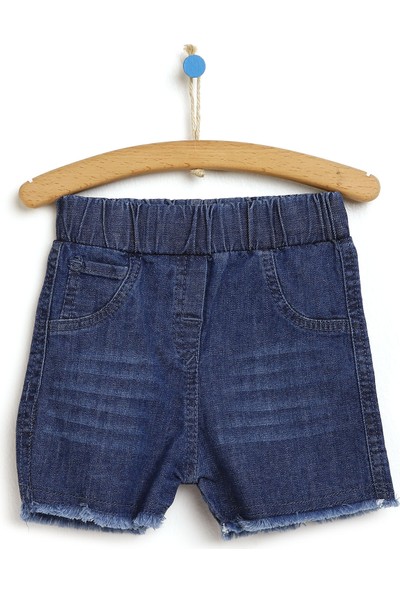 Hello Baby Basic Püsküllü Denim Şort