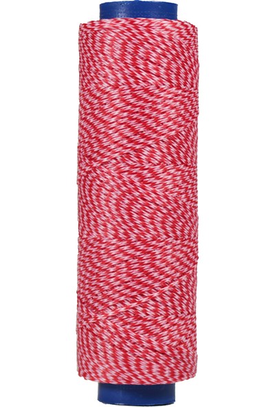 Aker İplik 1.00 mm Kırmızı Beyaz Kırçıllı Mumlu Saraç Ipliği 100 M Aker İplik 1.00 mm Kırmızı Beyaz Kırçıllı Mumlu Saraç Ipliği 100 M