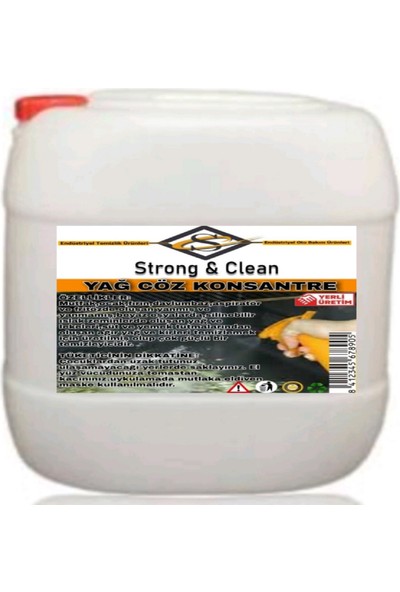 Yağ Çözücü Konsantre 30 kg