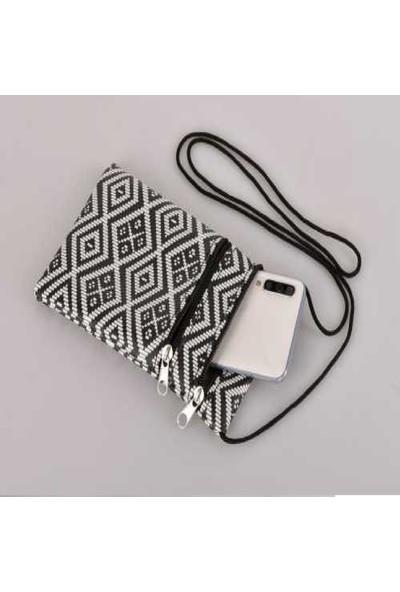 Janima Kadın Boyundan Asmalı Telefon Bölmeli Çanta, Cüzdan & Kartlık